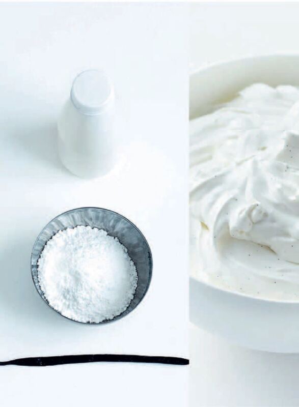 Cream is an essential part of the finished product for pastries or cakes