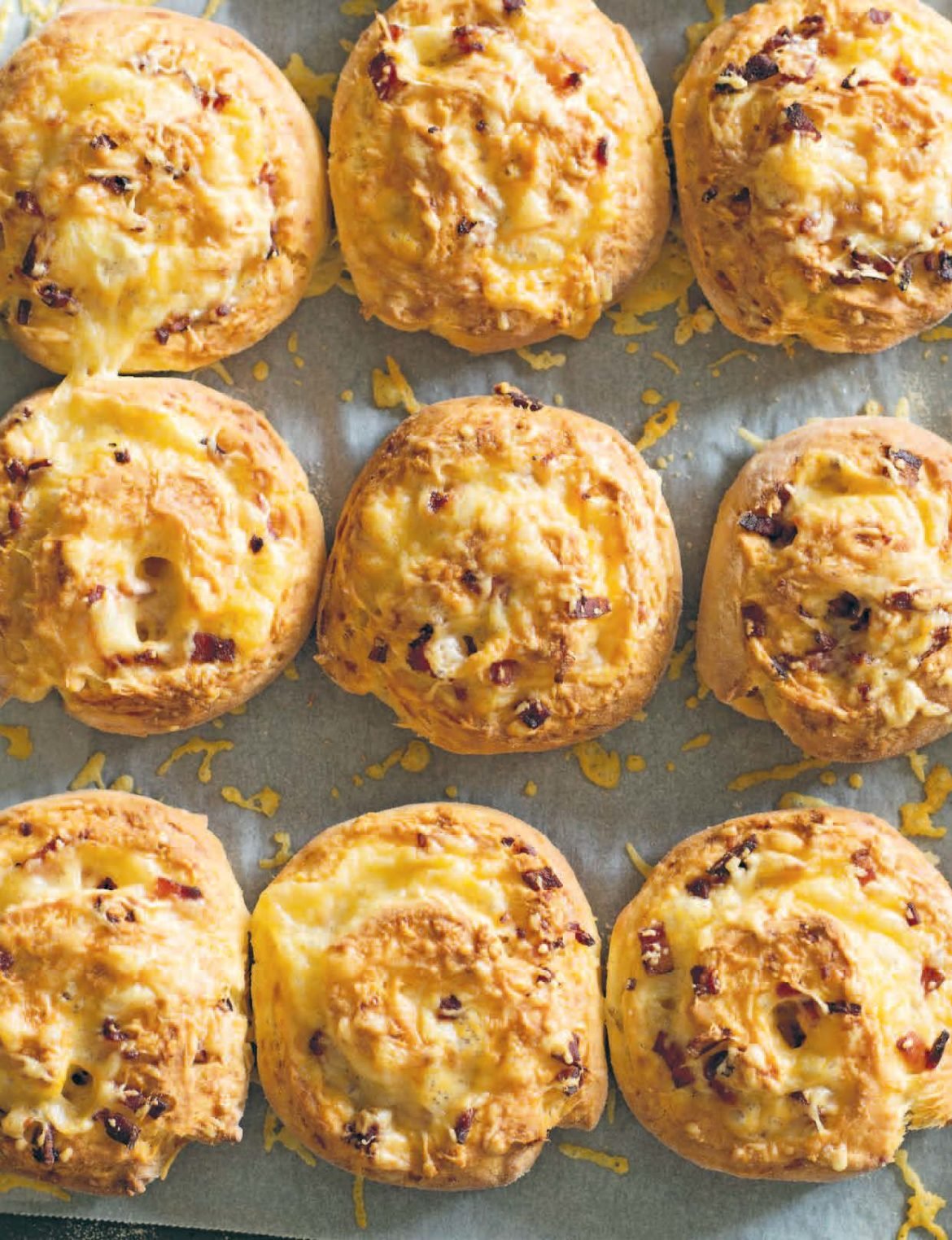 Cheese and Bacon Scrolls Recipie - Baking Business