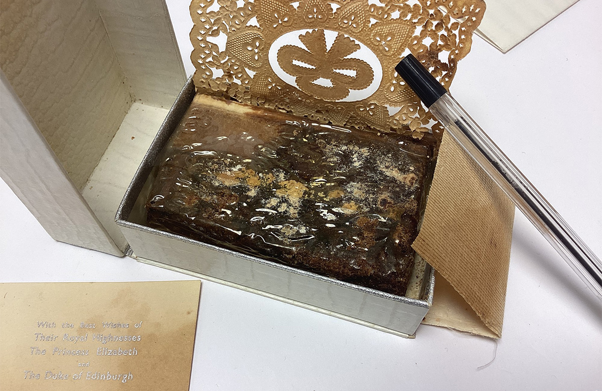 Rare piece of Queen Elizabeth II's wedding cake sold - Baking Business