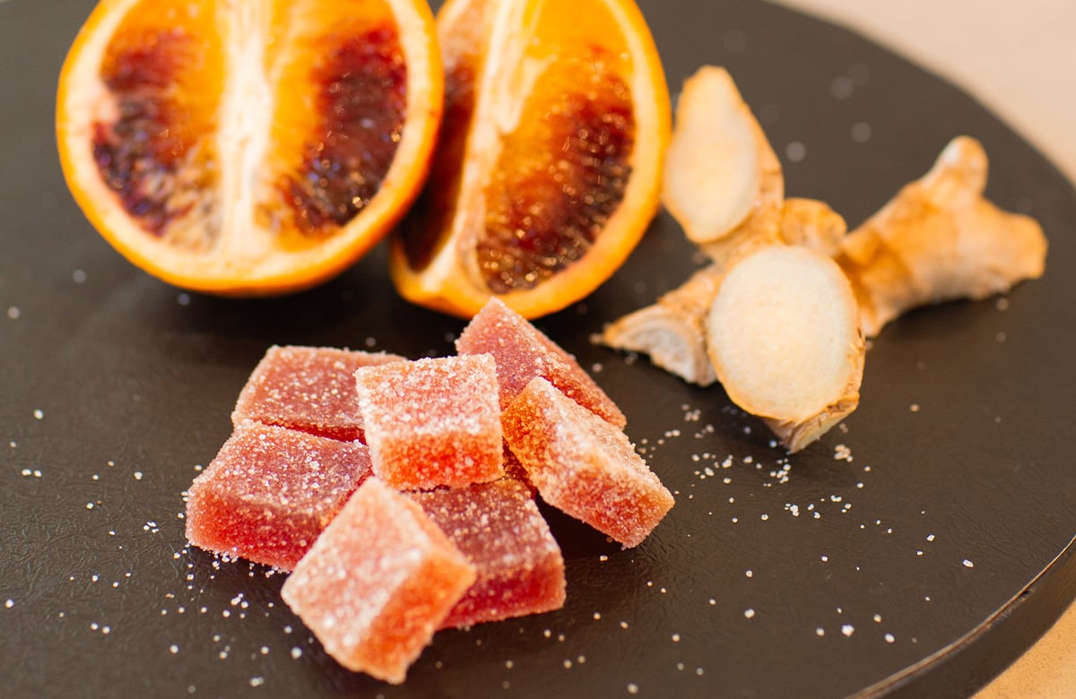 Blood orange, ginger, and lemongrass Pâte de Fruits - Baking Business